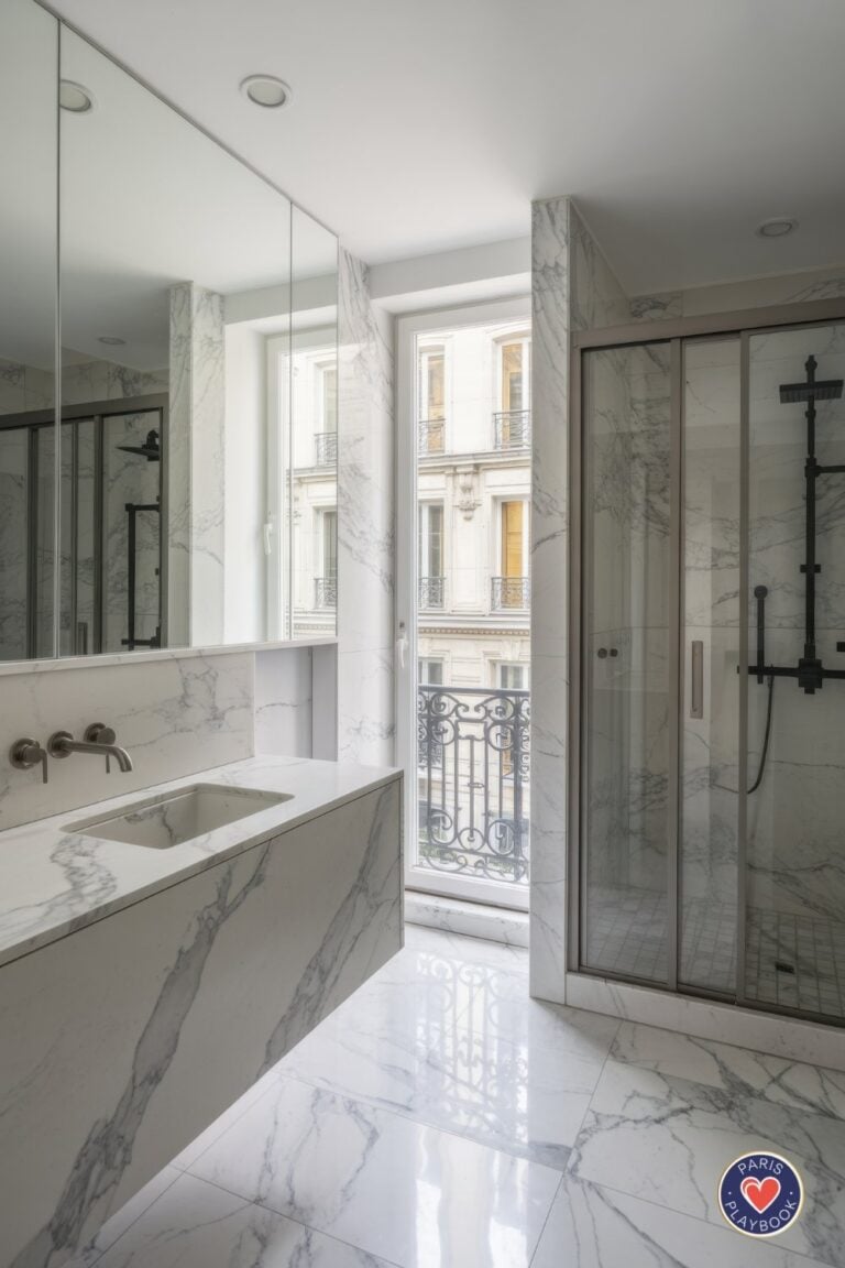 56+ Beautiful Paris Bathroom Designs: Classic French Interior Style