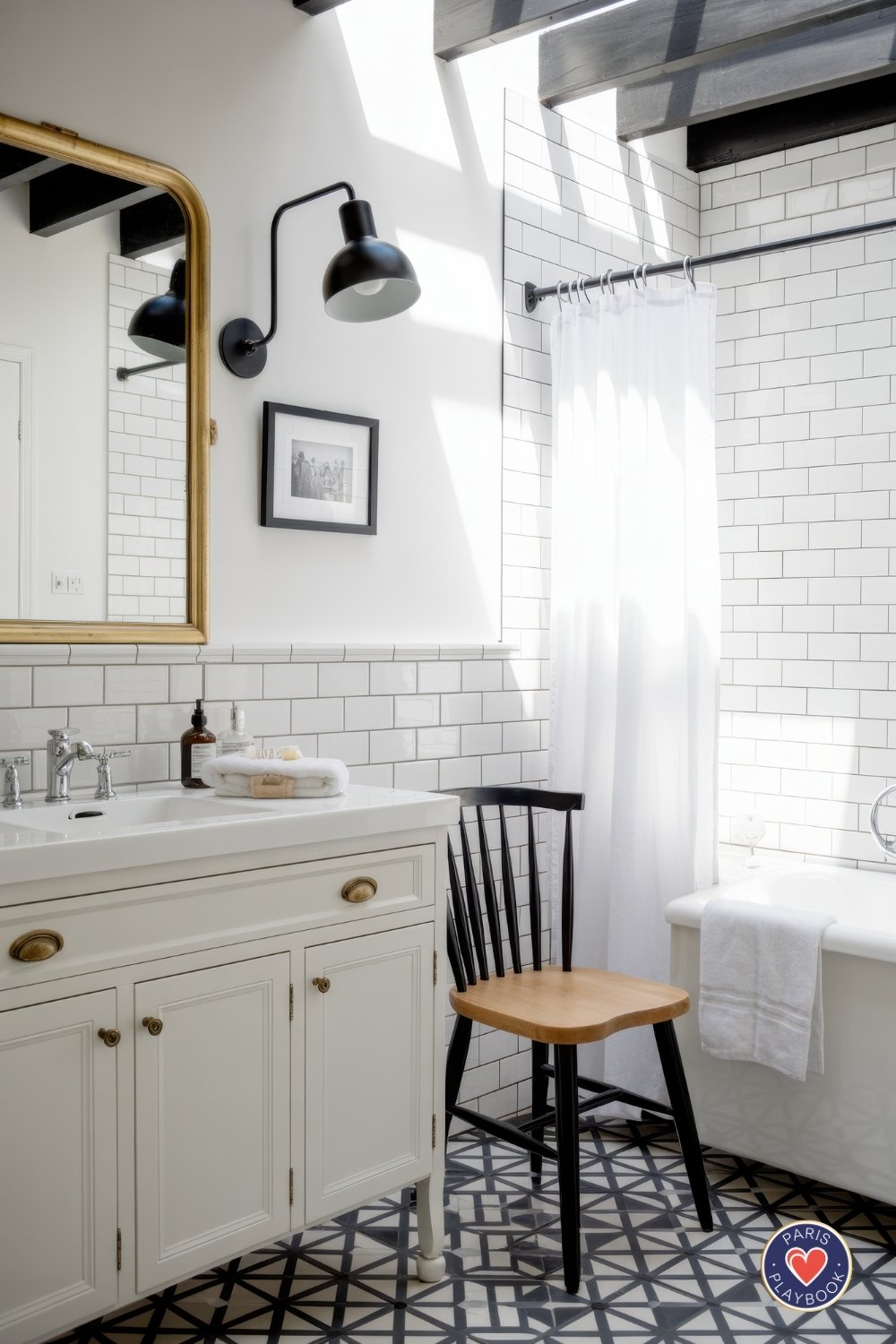 56+ Beautiful Paris Bathroom Designs: Classic French Interior Style