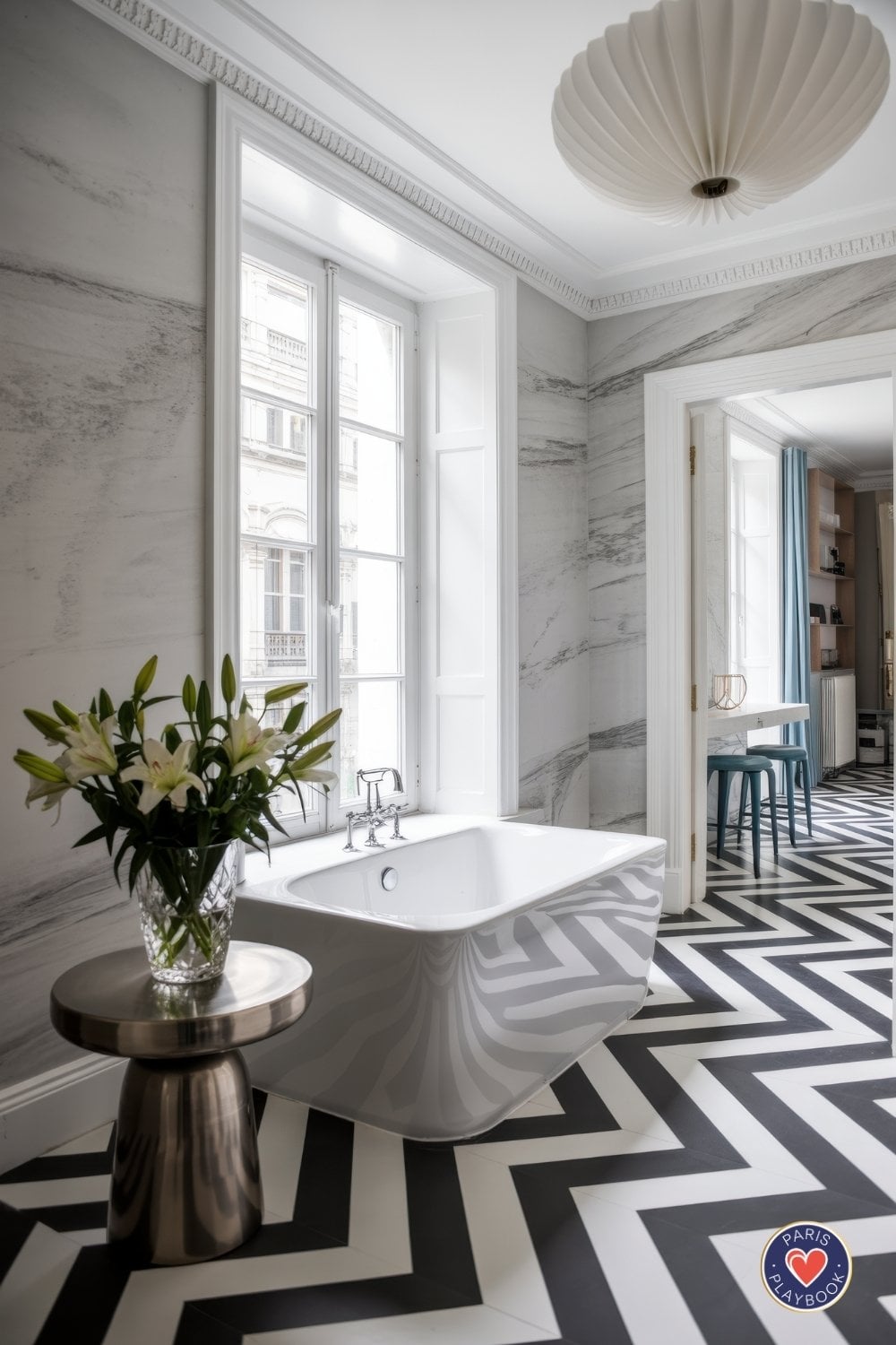 56+ Beautiful Paris Bathroom Designs: Classic French Interior Style
