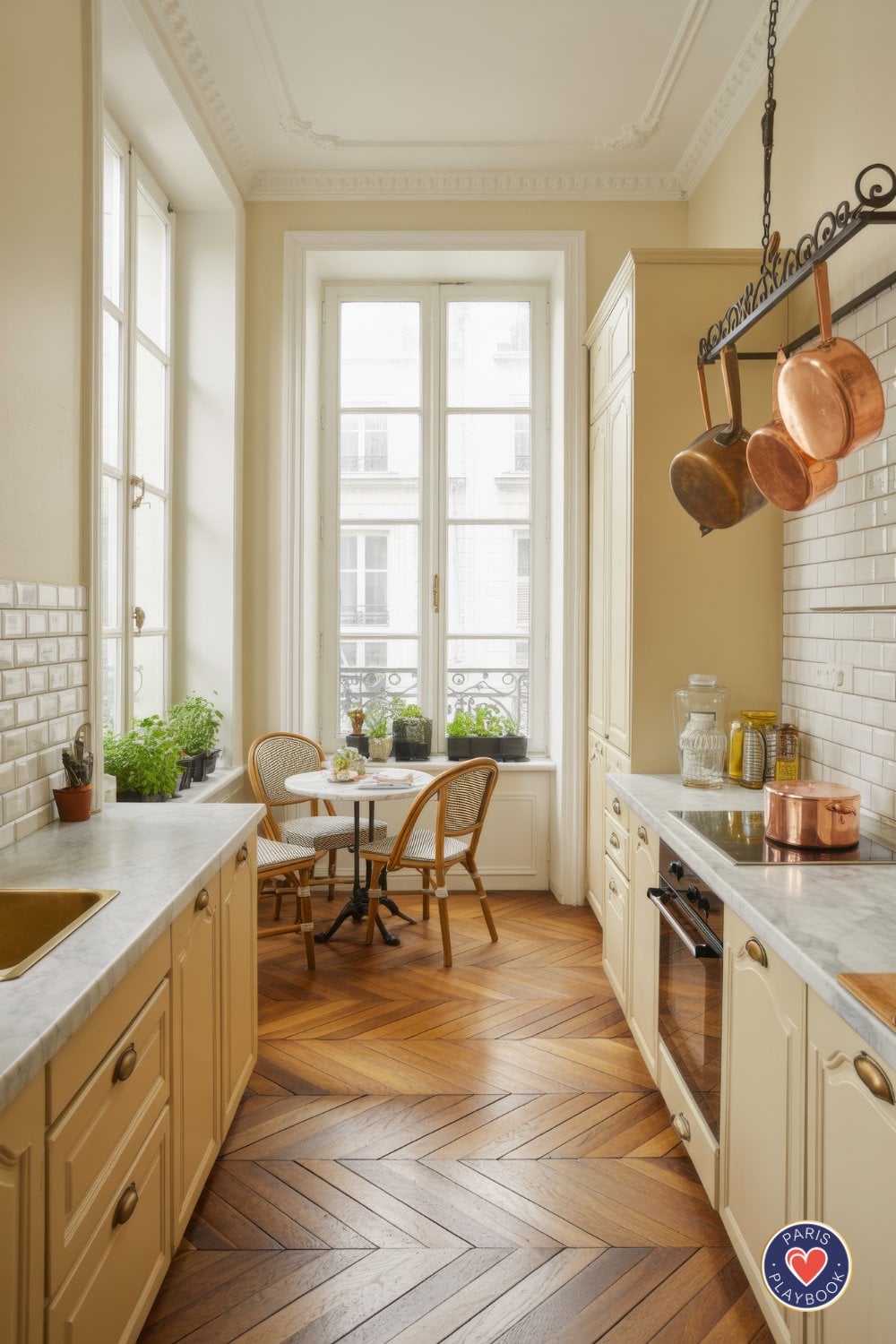 36+ Paris Kitchen Ideas: Checkered Floors, Bistro Chairs and More